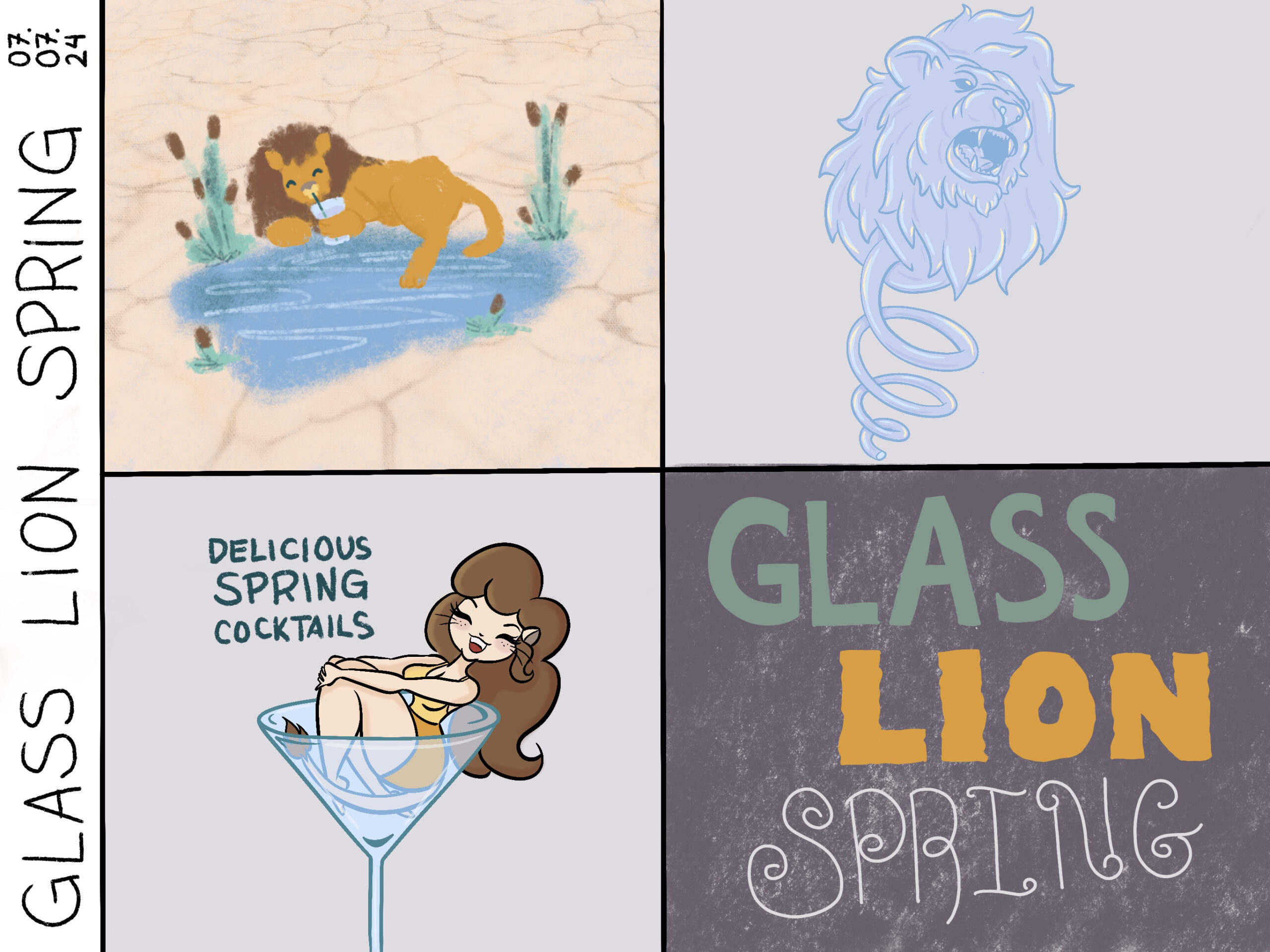 Random Generator: Glass, Lion, Spring - Yup, Amy Works